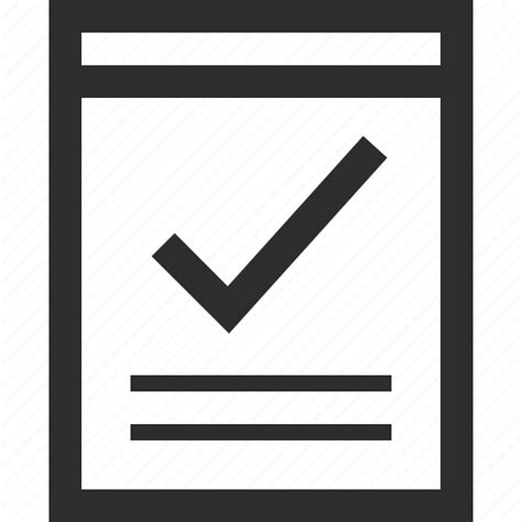 Browser Check Mark Web Wireframes Icon Download On Iconfinder