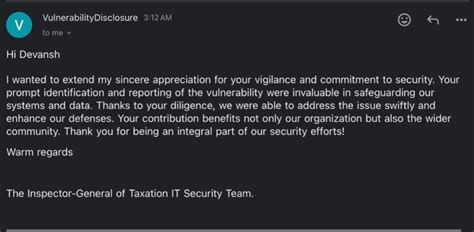 Devansh Chauhan On Linkedin Bugbounty Cybersecurity Taxationsystem Australia