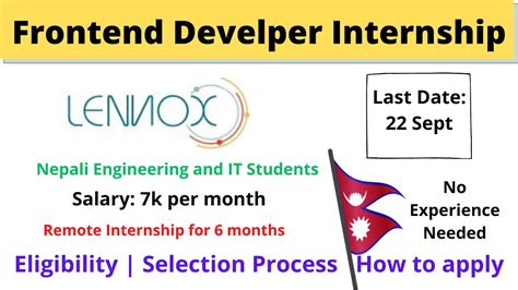 🔴exciting Reactjs Development Internship At Lennox Software