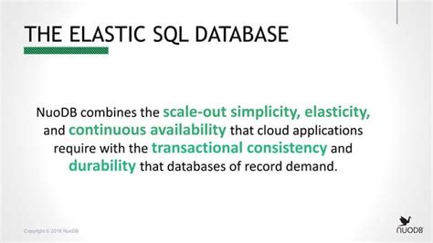 Introduction To Nuodb March 2018 Ppt