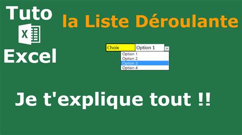 Vidéo Comment Créer Une Liste Déroulante Sur Excel Formule Excel
