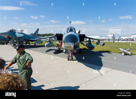 Panavia Tornado IDS Is A Family Of Twin Engine Variable Sweep Wing Combat Aircraft Stock Photo