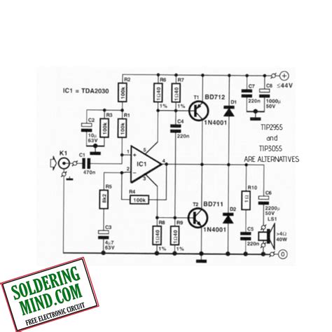 3055 Transistor Amplifier Circuit Diagram Circuit Diagram