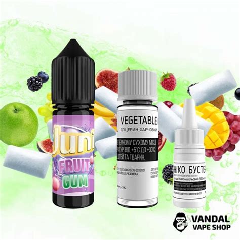 Набор для самозамеса Juni 30 мл 65 мг Fruit Gum 14667 купить по цене 169 00 грн в Украине
