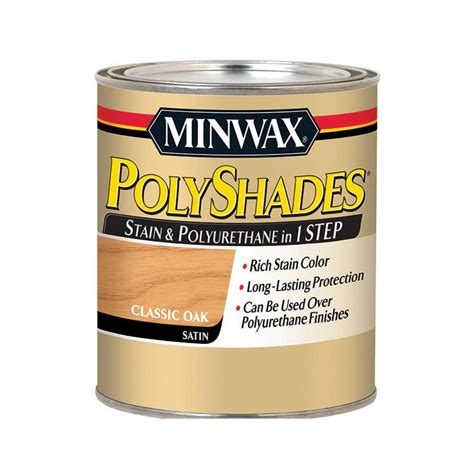 Minwax Classic Oak Gloss Polyshades Stain And Polyurethane In 1 Step By Minwax At Fleet Farm