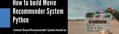 Content Based Recommender System Part 2 Machine Learning