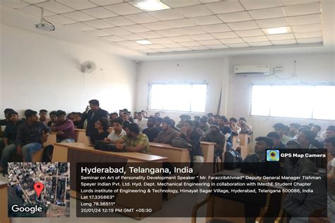 seminar on art of personality development lords institute of