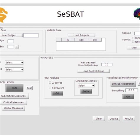main graphical user interface gui of sesbat download scientific