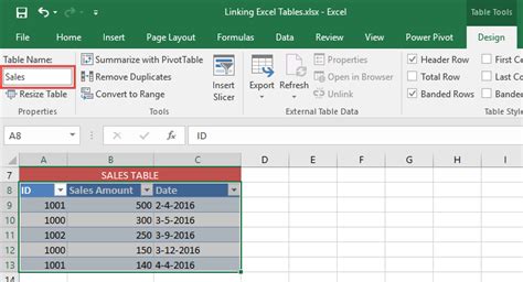 Linking Excel Tables In Power Pivot Myexcelonline