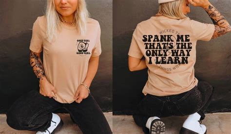 Spank Me Thats The Only Way I Learn Russ Song Etsy