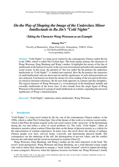 Pdf On The Way Of Shaping The Image Of The Underclass Minor