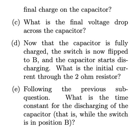 solved 6 10 pts in the circuit below the switch is