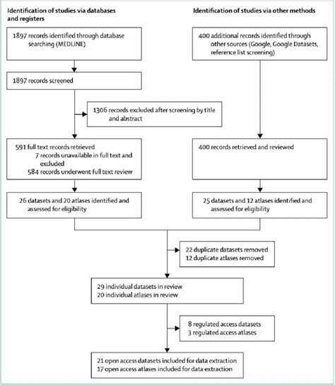 Schematic Depicting The Process Of Identifying Datasets And Atlases 6 Download Scientific