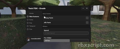 Evade Auto Farm Cash Afk Farm Speed Scripts Rbxscript