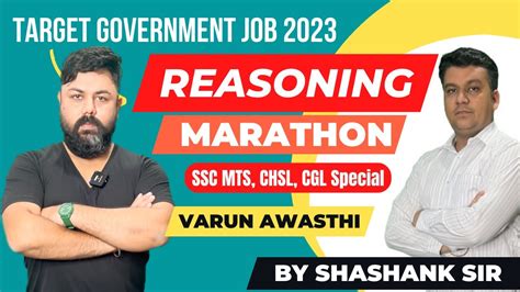 Reasoning Marathon With Multiple Topics Back To Back Questions By Shashank Sir Youtube