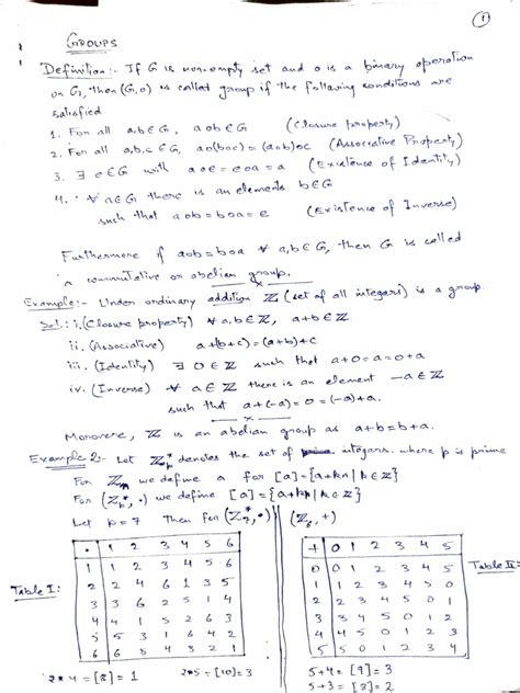 Group Theory Notes Pdf
