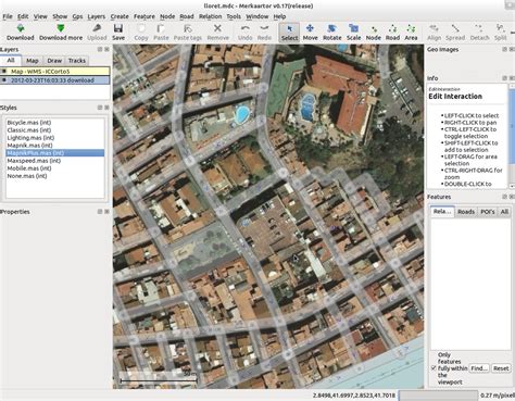 Editing OSM Merkaator Castells
