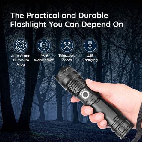 Usb Powerful Flashlight Torch Chyhua