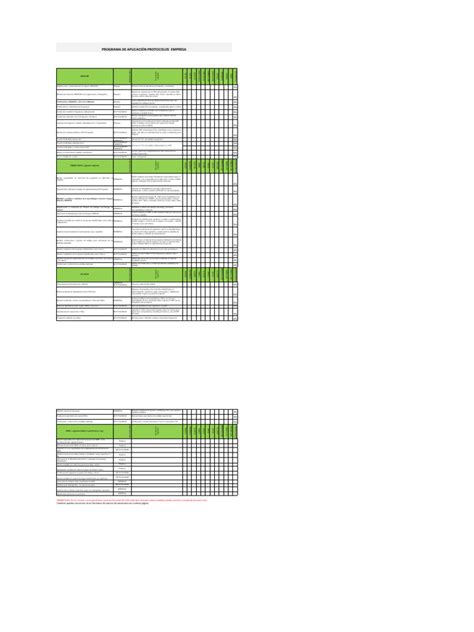 Cronograma Carta Gantt Protocolos Minsal Pdf Ruido Business