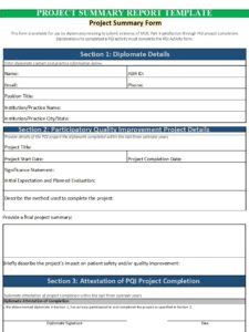 Best Project Summary Report Templates Excel Word Template Best Project Summary Report Templates Excel Word Template