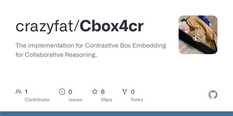 github crazyfat cbox4cr the implementation for contrastive box