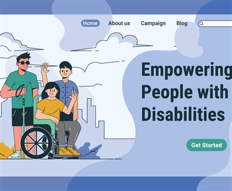People With Disabilities Awareness Campaign Background