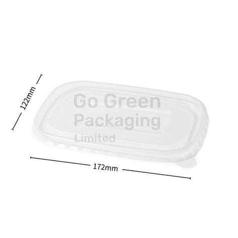 300x Pp Lids For Kraft Rectangular Containers Fits 500ml 650ml 750ml And 1000ml Takeaway