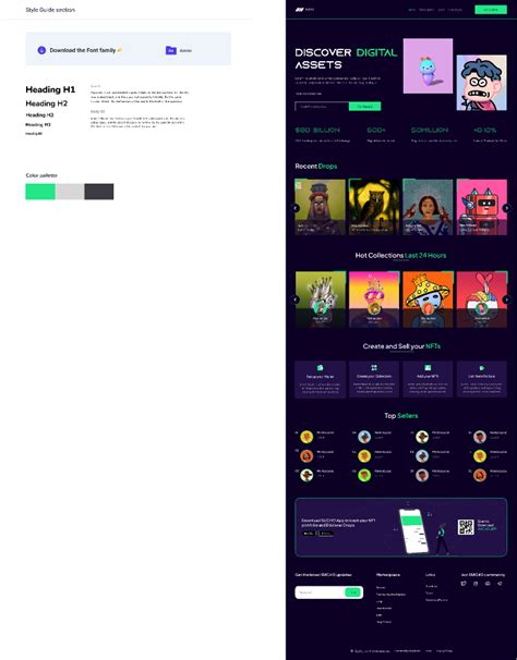 nft market place ui design figma