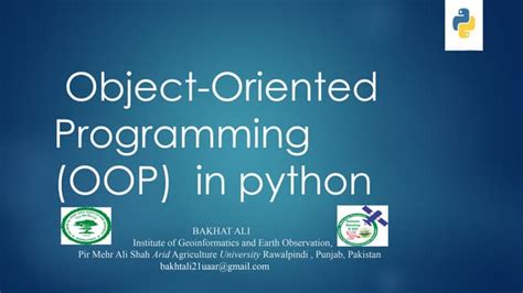 object oriented programming oo in pythonp in python pptx