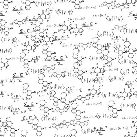 Mathematical Physical Algebraic Formulas And Expressions The Scientific Vector Background Is