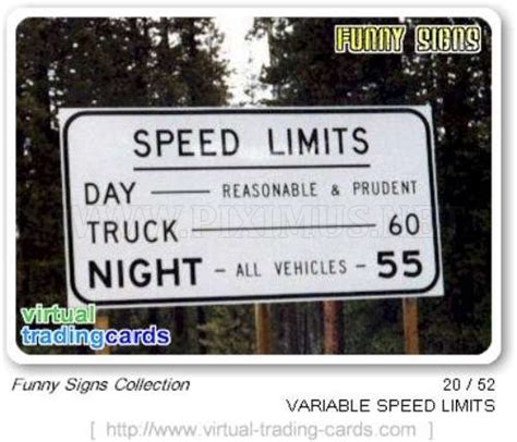 Funny Speed Limits Signs Fun