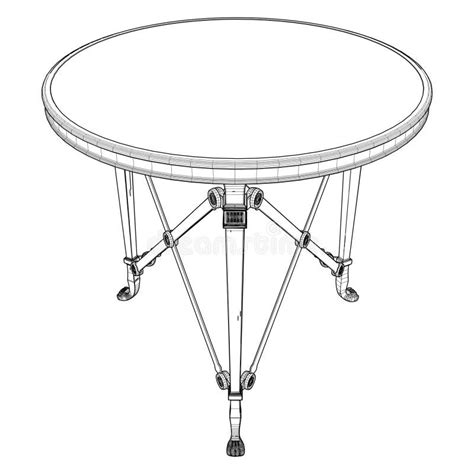 Triangular Table Vector A Vector Illustration Isolated On White Stock Vector Illustration Of