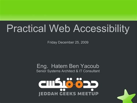 practical web accessibility ppt