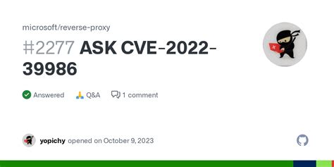ask cve 2022 39986 · microsoft reverse proxy · discussion 2277 · github