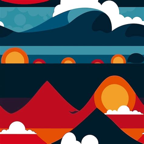 Premium Vector Seamless Colorful Dynamic Lines Pattern