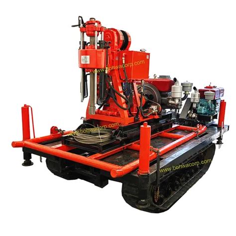 Geological Core Sampling Borehole Drilling Rig With Trailer