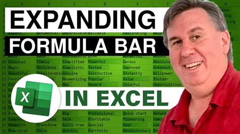 Mrexcels Learn Excel 411 Expanding Formulabar Mrexcel Message Board