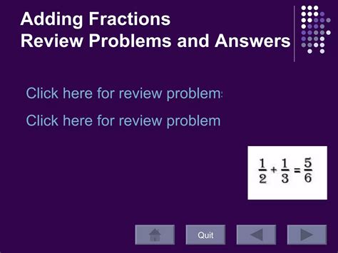 Fractions Power Point PPT Education