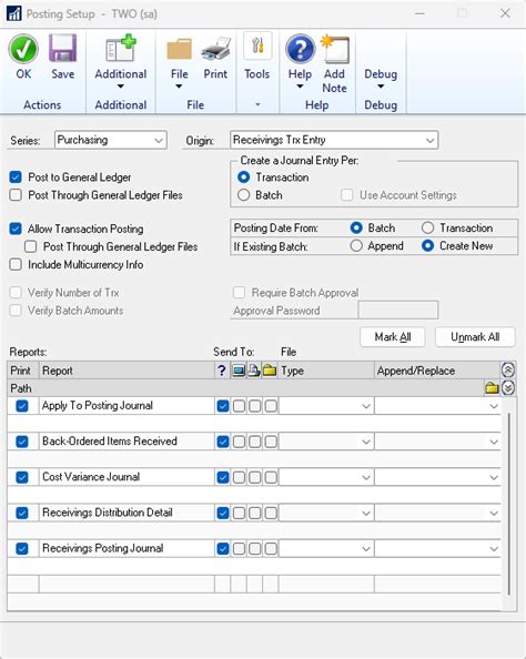 report access in dynamics gp rockton software