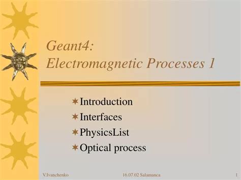 ppt geant4 electromagnetic processes 1 powerpoint presentation free