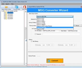 ESoftTools MSG Converter Software Download Free Trial
