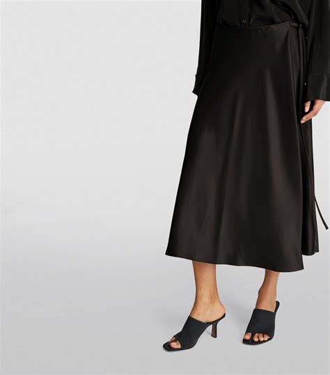 Theory Wrap Around Midi Skirt Harrods UG
