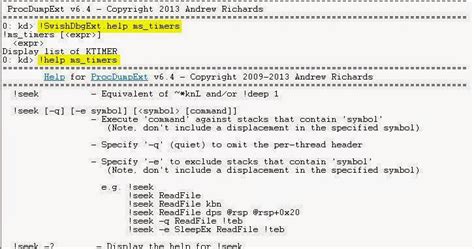 bsodtutorials windbg commands and extensions swishdbgext library