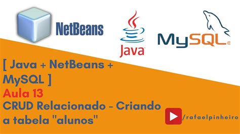 Java Mysql Aula 13 Crud Relacionado Criando Tabela Alunos Youtube