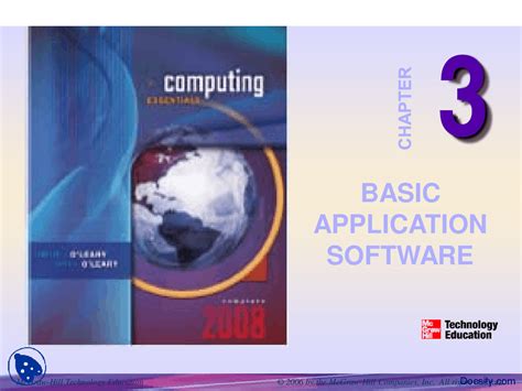 Basic Application Software Part 1 Information Technology Lecture Slides