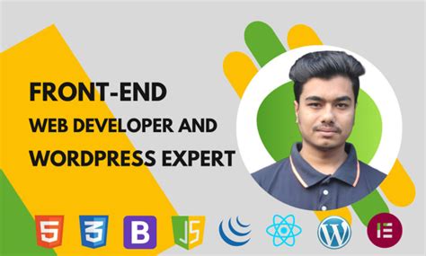 Be Your Front End Web Developer Using Html Css Bootstrap Js By Sifatrhaman442 Fiverr