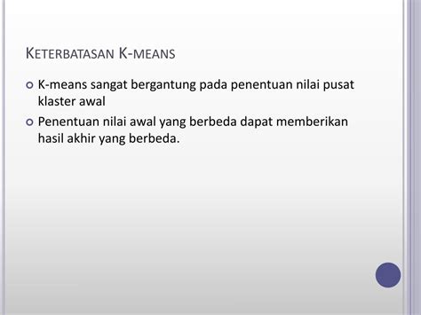 ppt klastering dengan k means powerpoint presentation free download