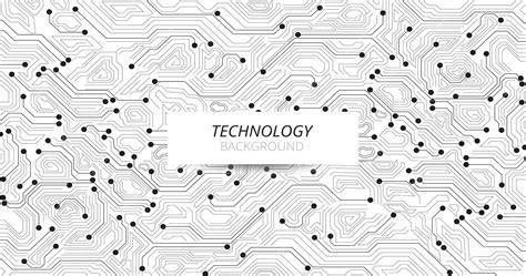 Modèle De Hitech électronique De Carte De Circuit Imprimé Vecteur Premium