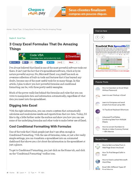 3 Crazy Excel Formulas That Do Amazing Things Advanced Excel Tips