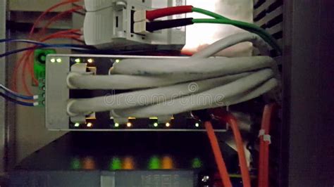 Blinking Network Ports On A Router Stock Video Video Of Equipment Business